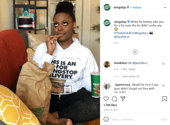 Portfolio: Wingstop Takes Billboards Online with Wearables